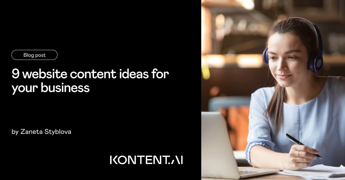 Website content ideas: Engage your audience | Kontent.ai