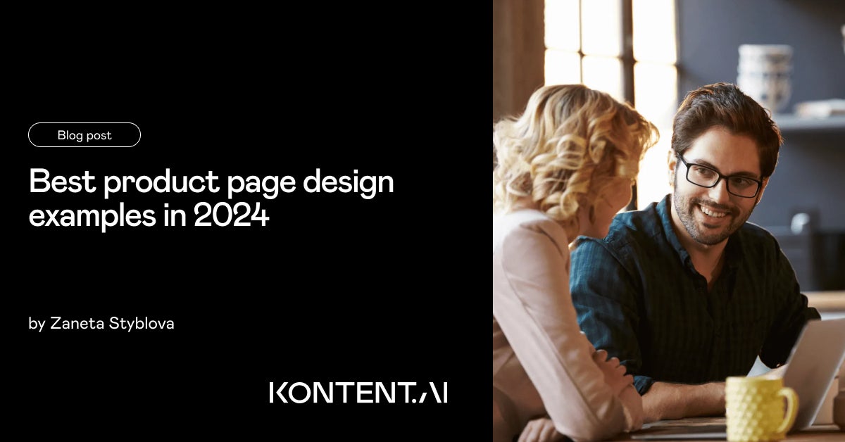Best product page design examples in 2024 | Kontent.ai