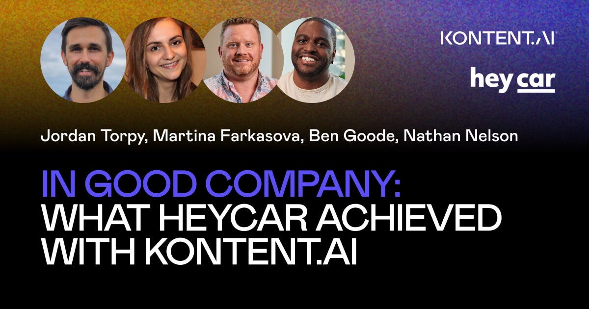 In good company: How heycar manages content operations | Kontent.ai
