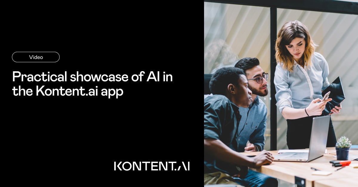 Practical showcase of AI in the Kontent.ai app | Kontent.ai