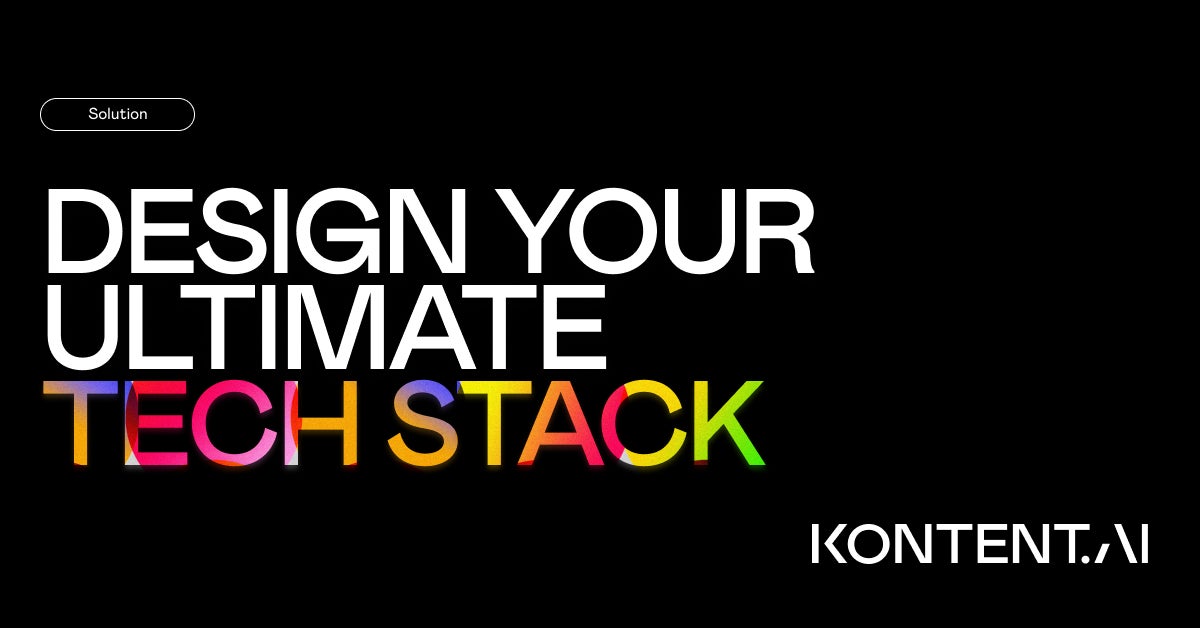 Modern tech stack | Kontent.ai